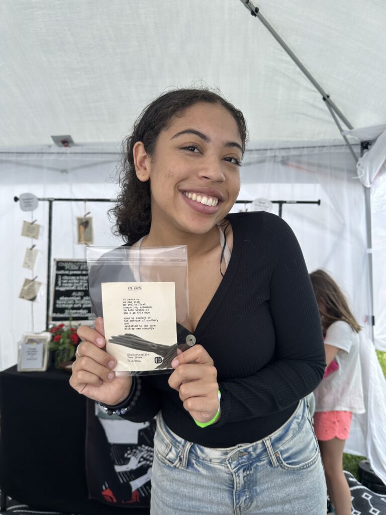 Typewriter Poetry for Events- Charlottesville Poem Store